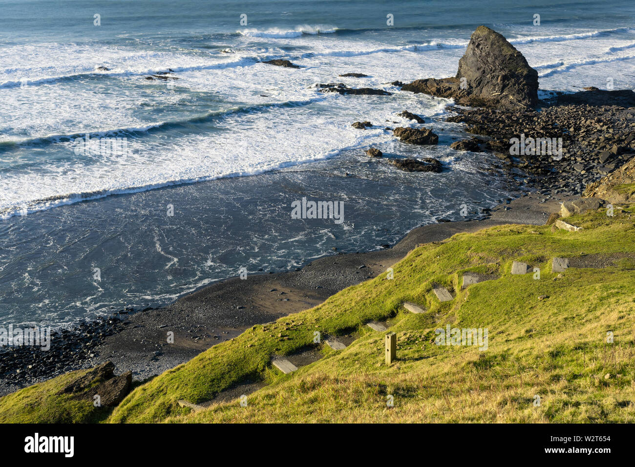 Coastal view, Cornwall, UK Stock Photo - Alamy