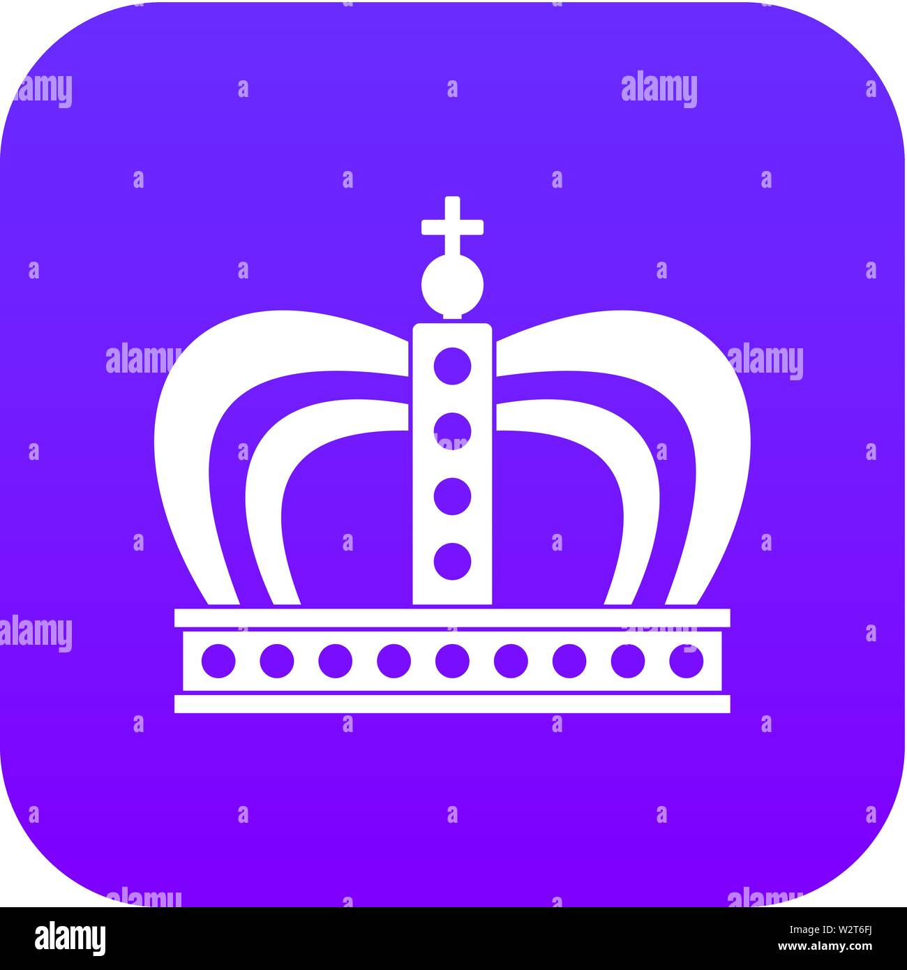 Monarchy crown icon digital purple Stock Vector Image & Art - Alamy