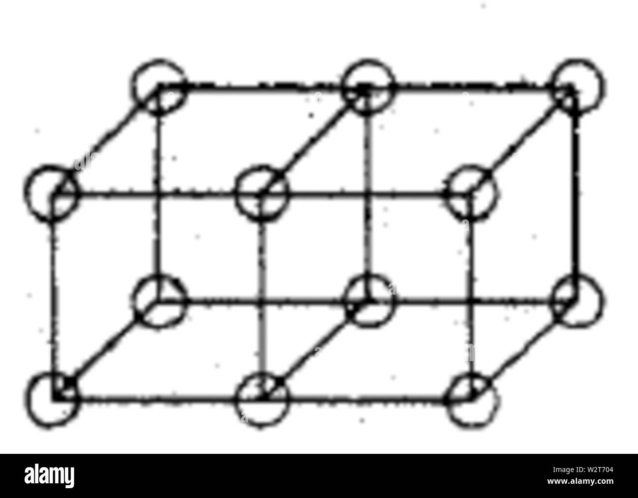 Cubical atom 3 Stock Photo - Alamy