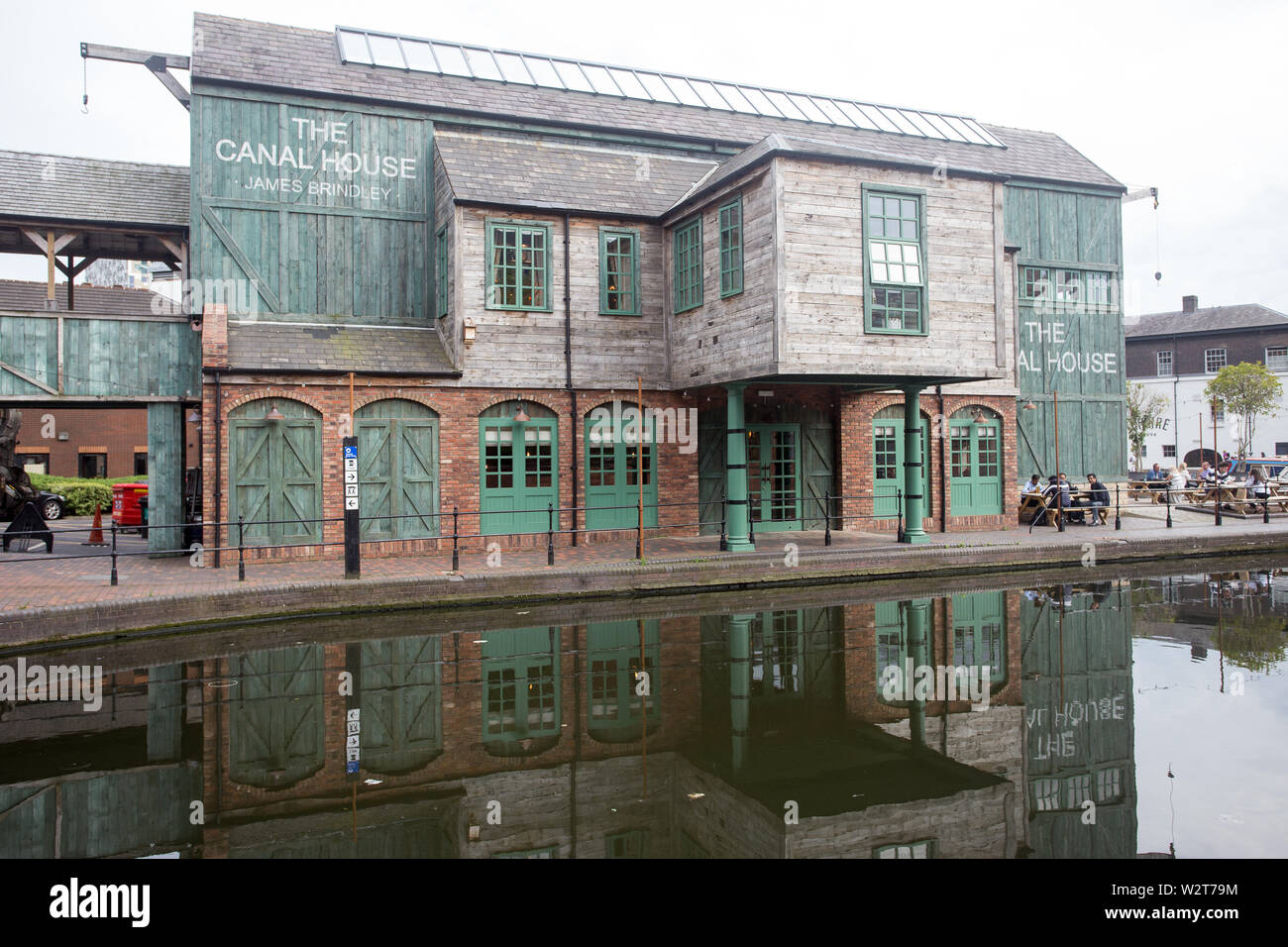 Birmingham Worcester Canal, Broad st area Stock Photo - Alamy