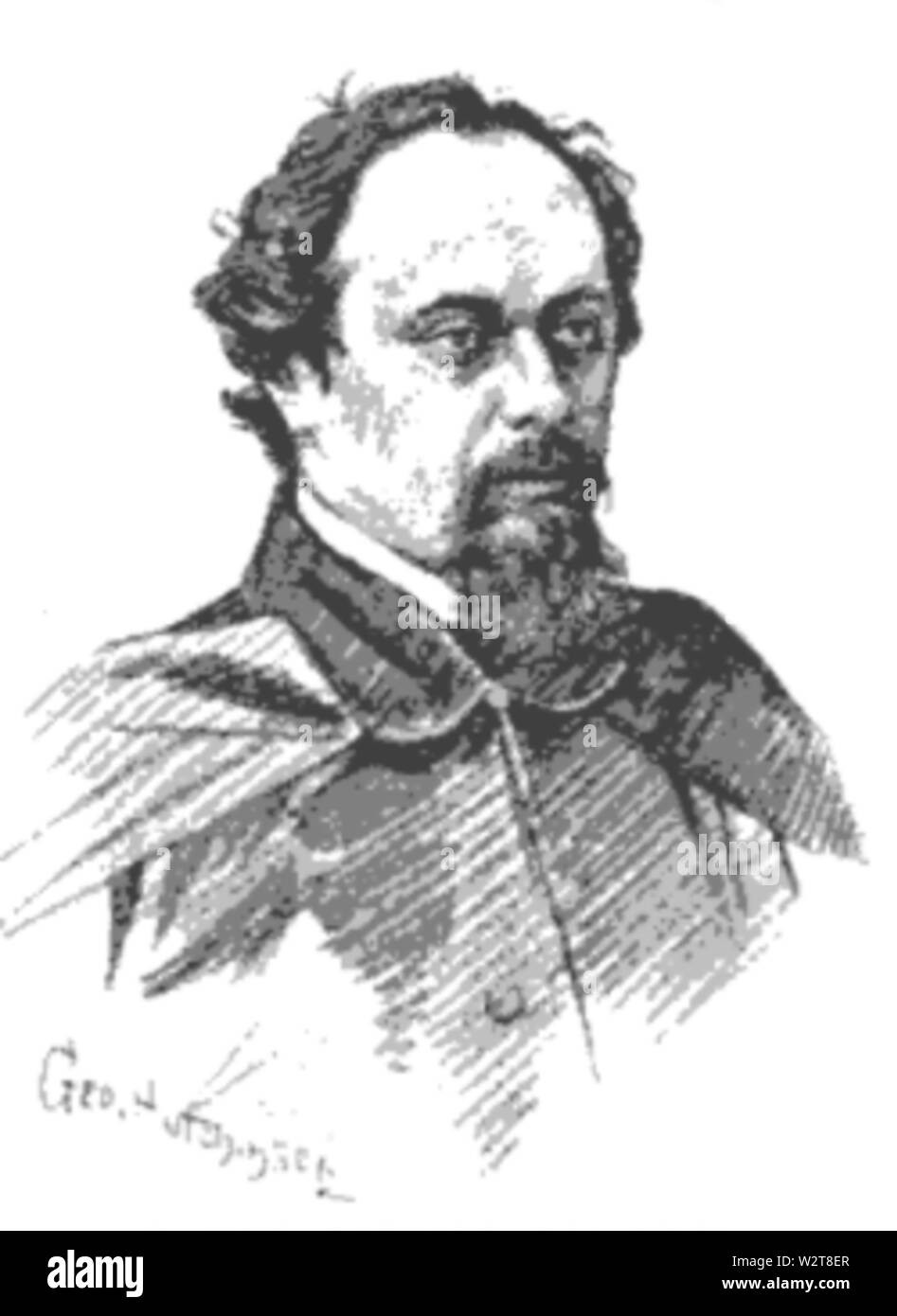 Dante Gabriel Rossetti by George Wylie Hutchinson Stock Photo - Alamy