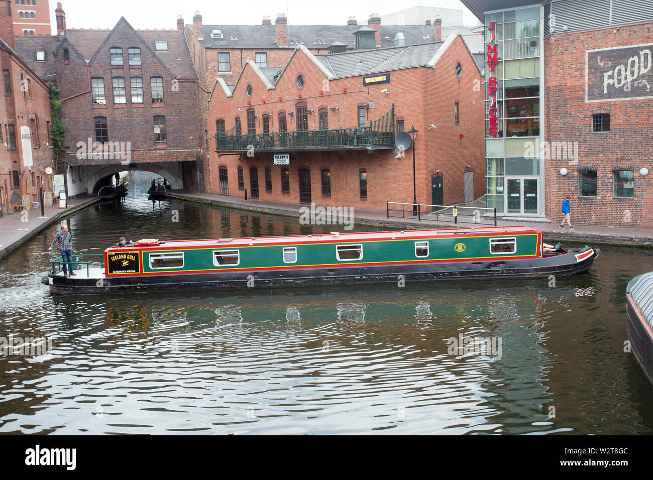 Birmingham Worcester Canal, Broad st area Stock Photo - Alamy