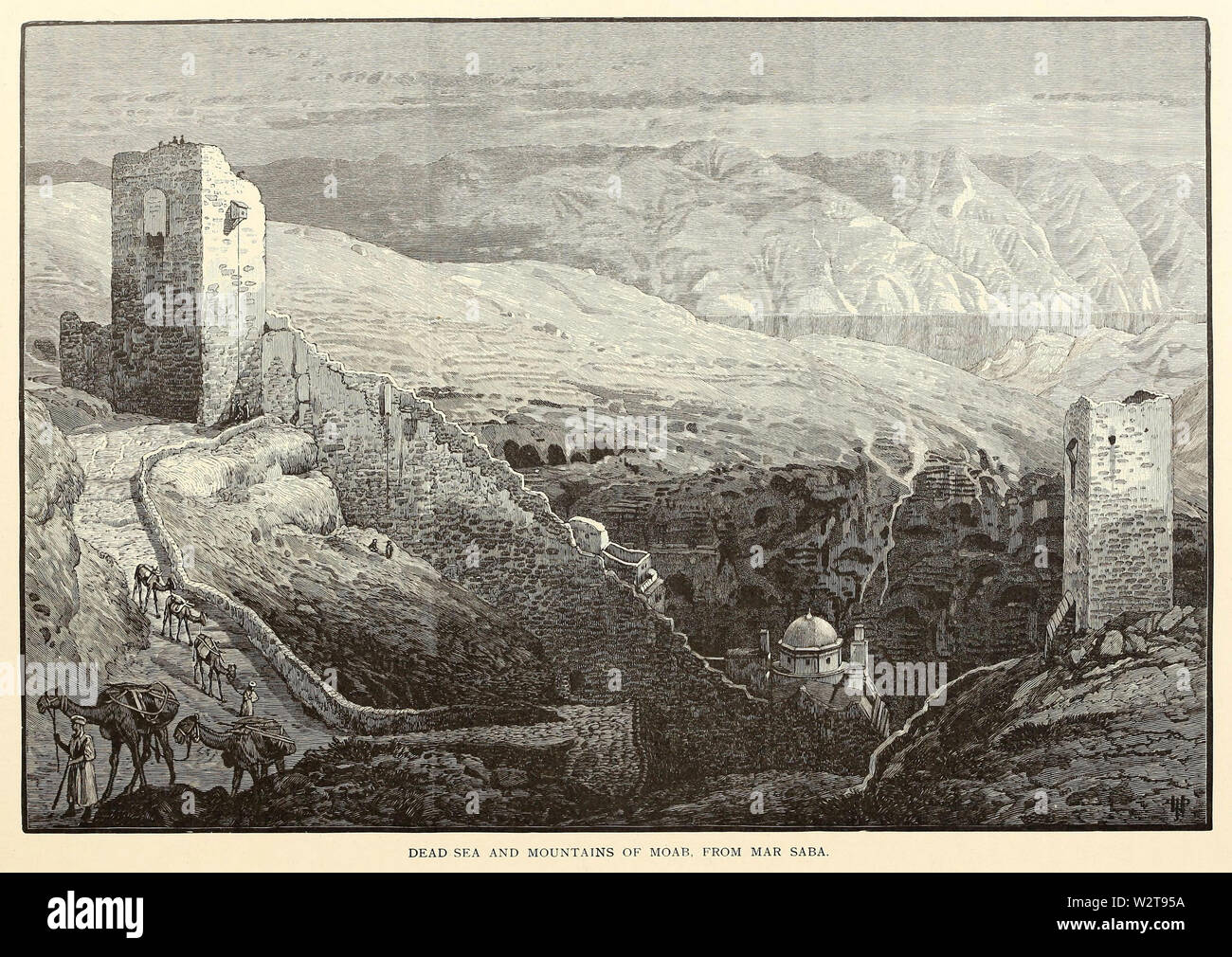 Dead Sea and Mountains of Moab Stock Photo - Alamy