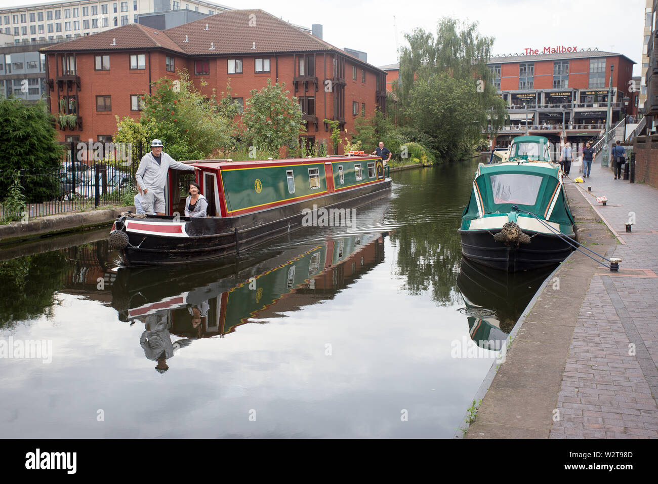Birmingham Worcester Canal, Broad st area Stock Photo - Alamy