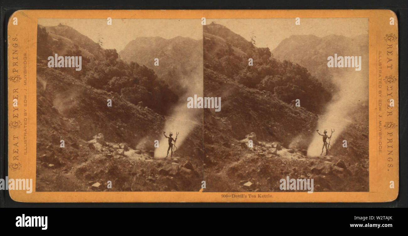 Devil's Tea Kettle, by Muybridge, Eadweard, 1830-1904 Stock Photo - Alamy