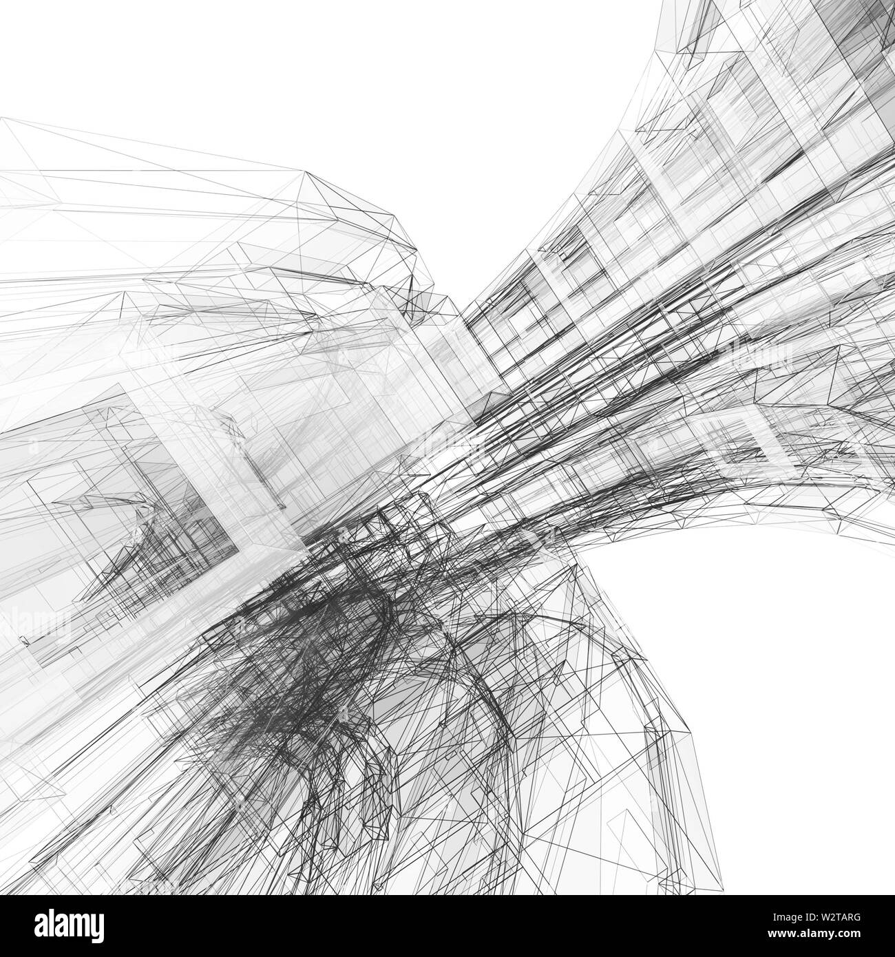 Abstract architecture background 3d rendering Stock Photo - Alamy