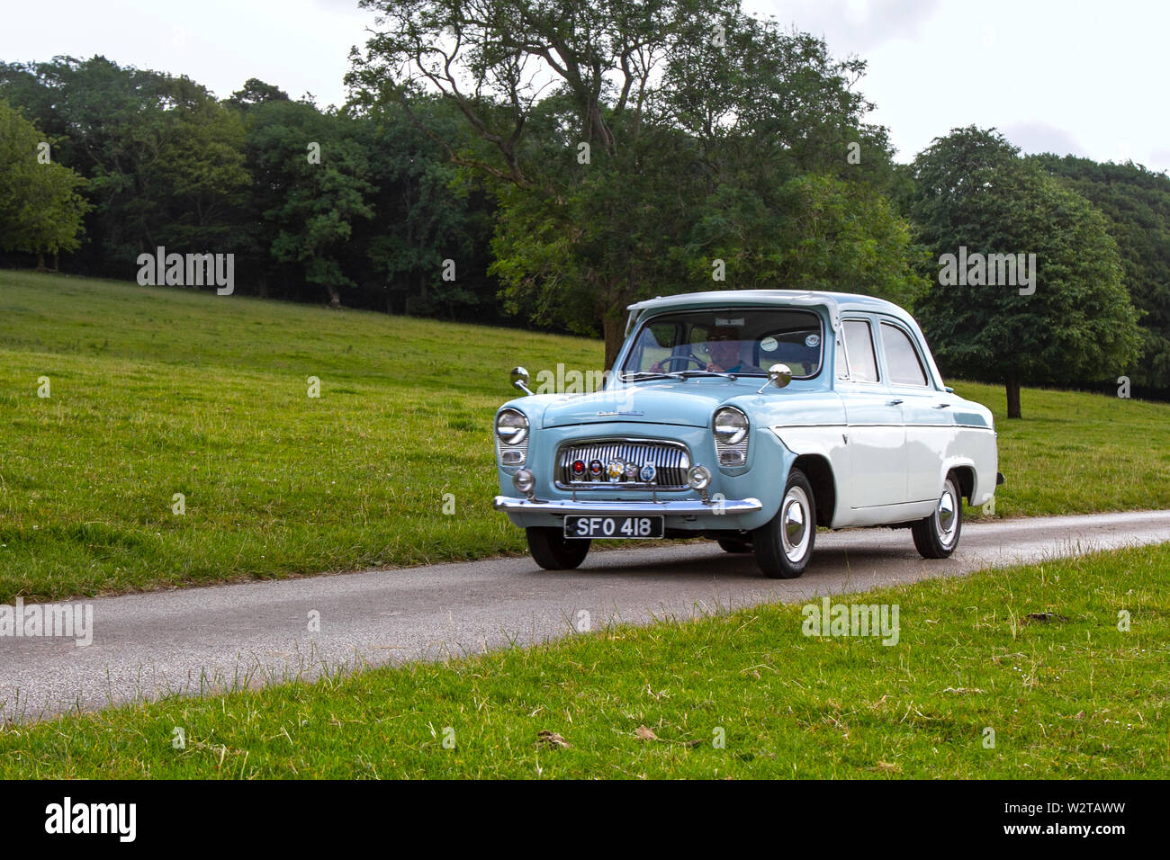 1961 60s Ford Prefect Blue Ford Prefect at Classic Car Rally held on ...