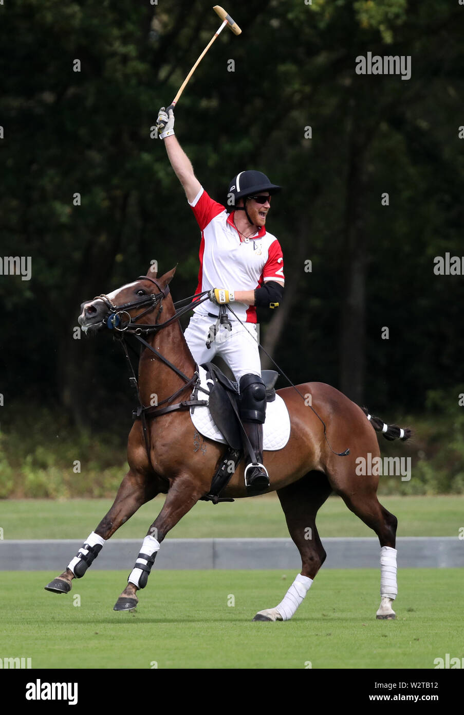 The Duke of Sussex plays polo in the Khun Vichai Srivaddhanaprabha ...