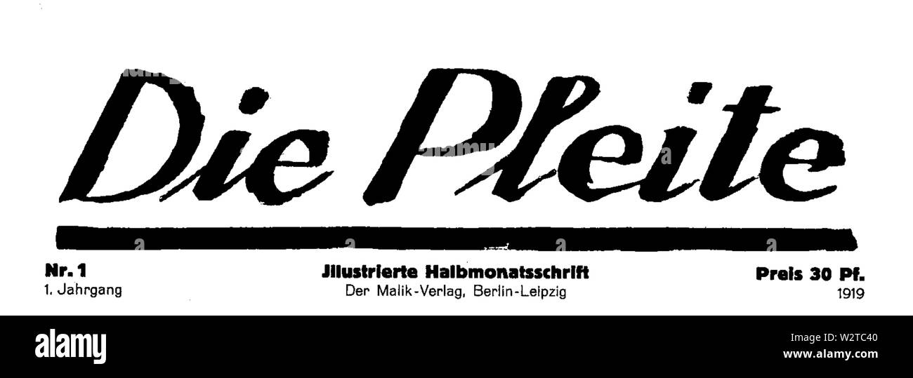 Die Pleite Titel 1919 Stock Photo - Alamy