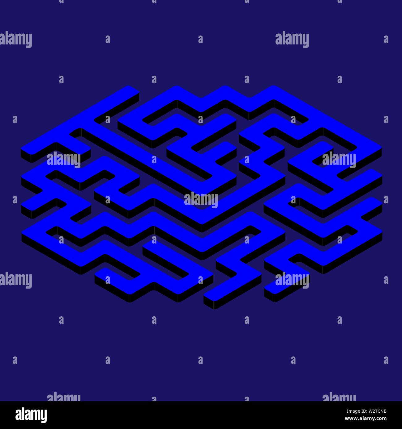 Square maze icon labyrinth Stock Vector Images - Alamy