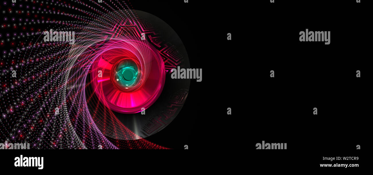 Romantic particle stripe panorama background design illustration Stock ...