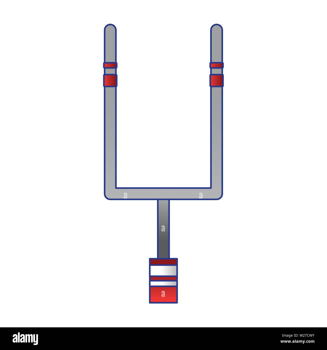 american football sport game cartoon blue lines Stock Vector Image ...