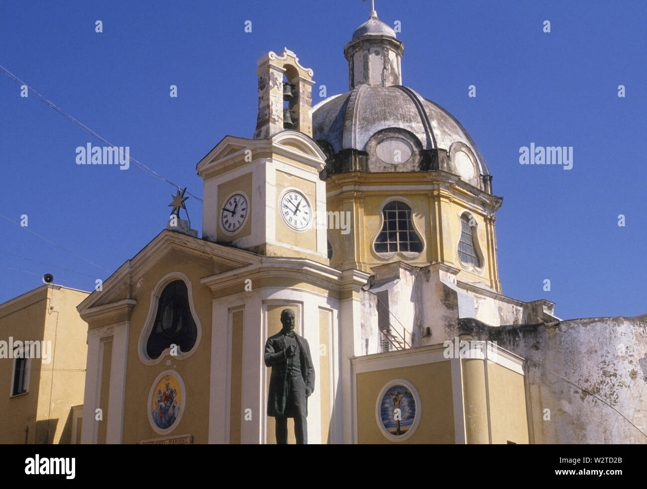 san michele arcangelo church, corricella, procida island, campania ...