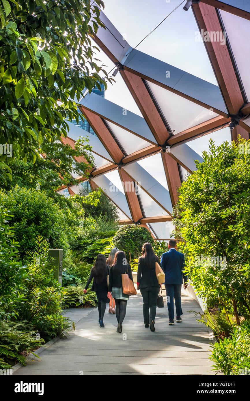 Crossrail place roof garden hi-res stock photography and images - Alamy