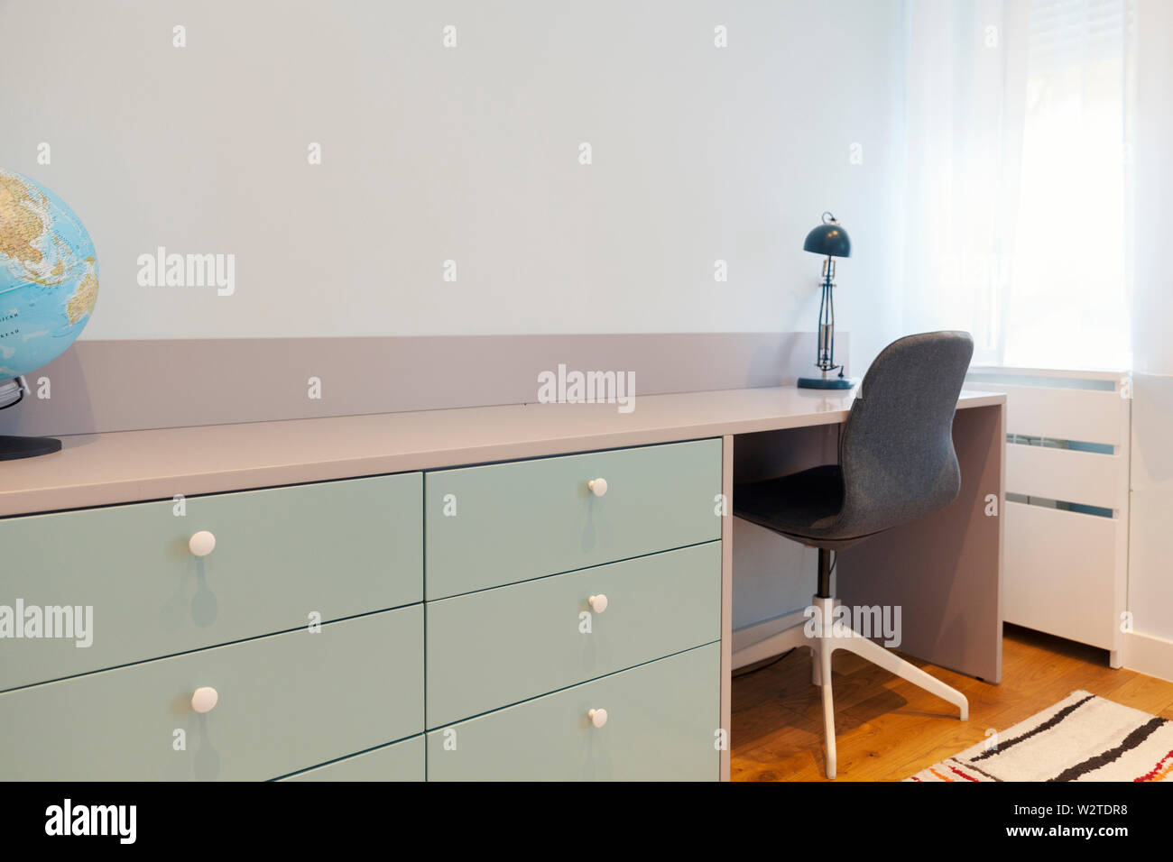 desk in the children's room, empty space Stock Photo - Alamy