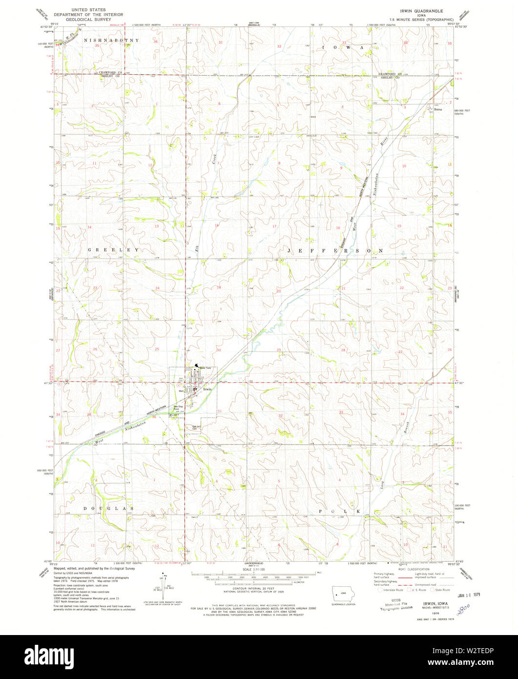Map of irwin Cut Out Stock Images & Pictures - Alamy