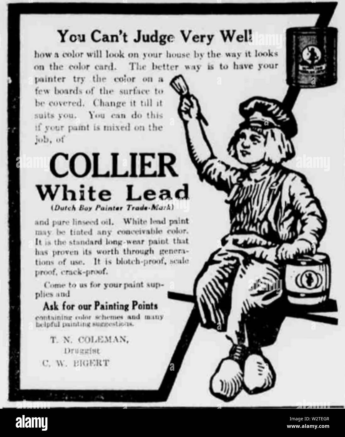 Dutch boy white lead hi-res stock photography and images - Alamy