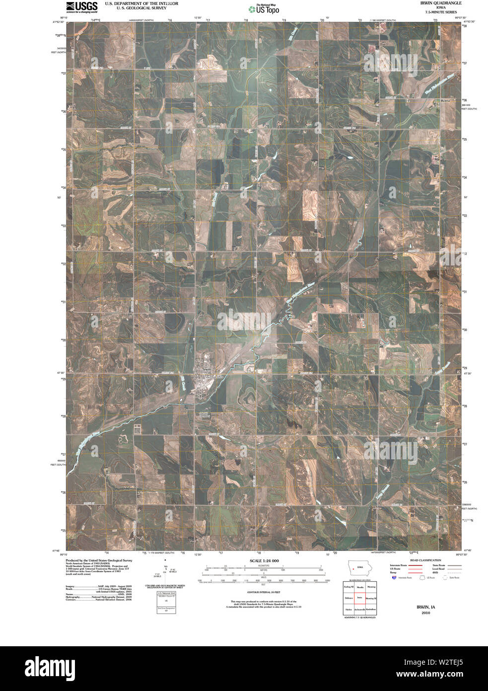 Map of irwin Cut Out Stock Images & Pictures - Alamy