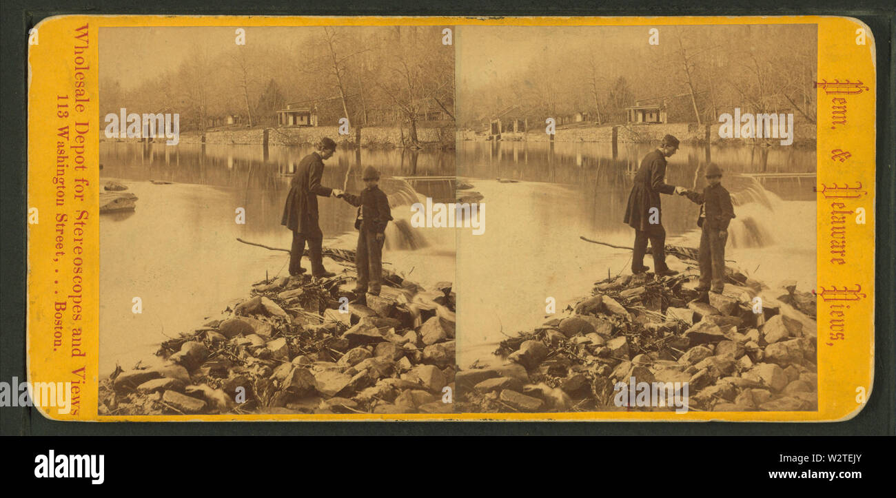 Dupont's powder mill, Delaware, from Robert N Dennis collection of ...