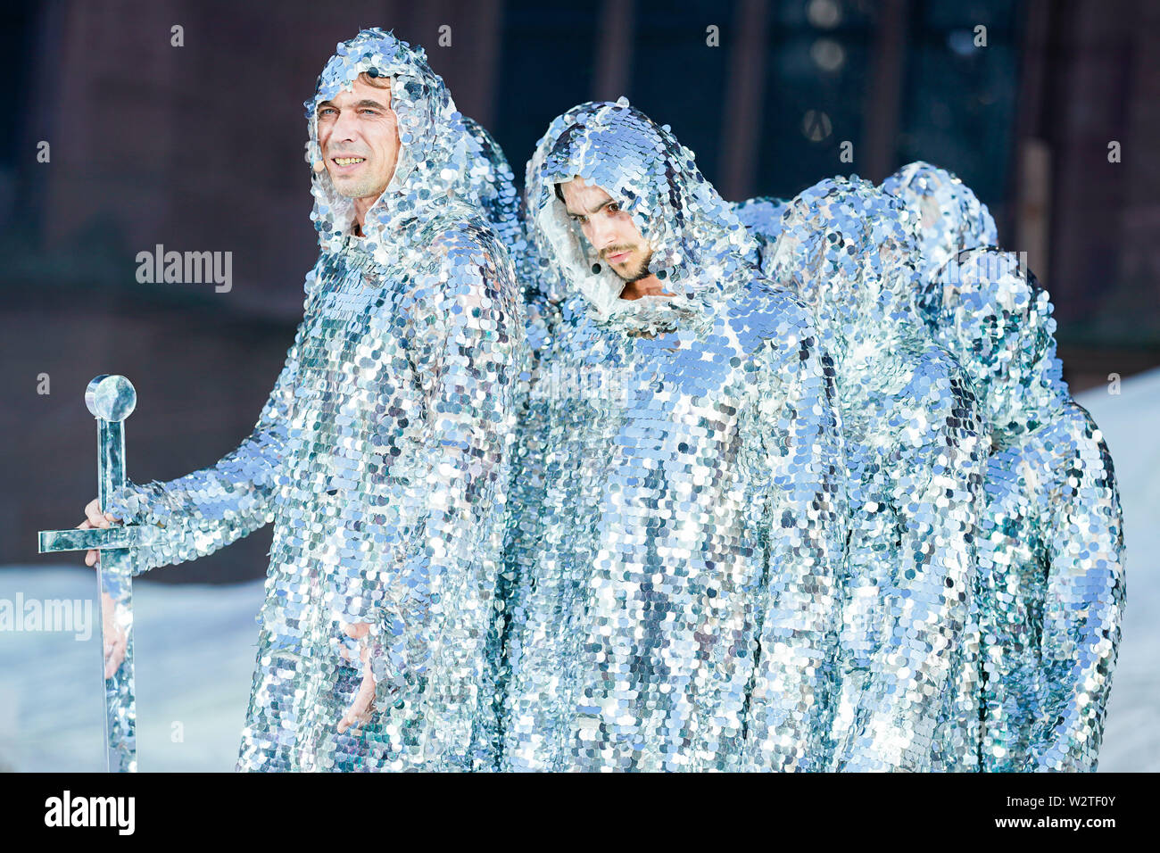 Worms, Germany. 10th July, 2019. Alexander Simon as Siegfried is on ...