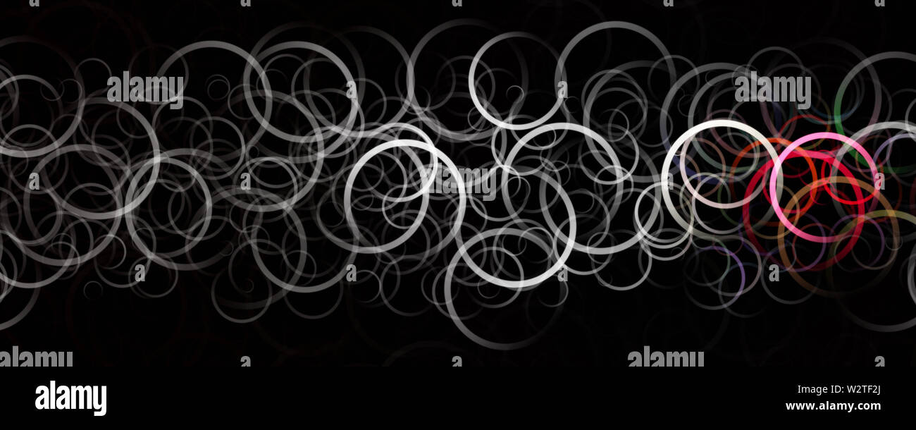 Fantastic circle panorama background design illustration Stock Photo ...