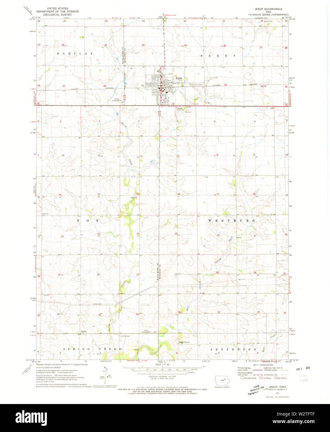 Map of jesup hi-res stock photography and images - Alamy