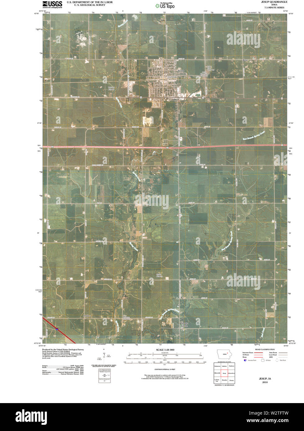 Map of jesup hi-res stock photography and images - Alamy