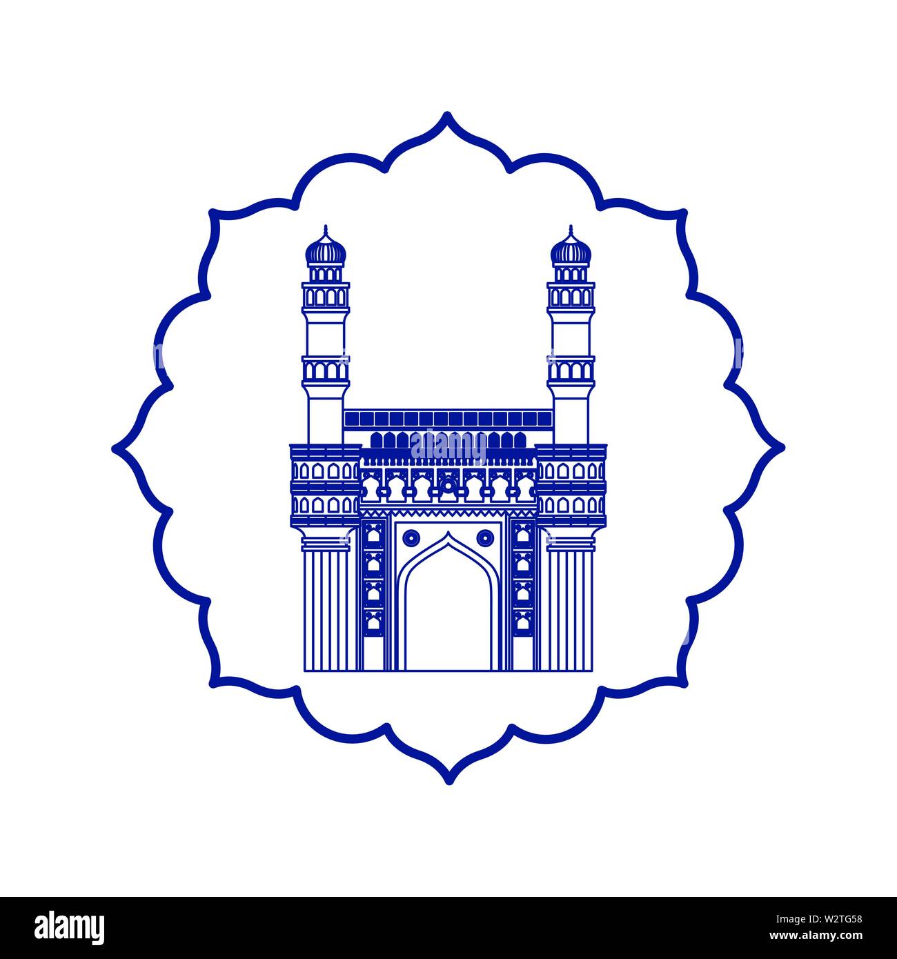 Charminar Logo Vector