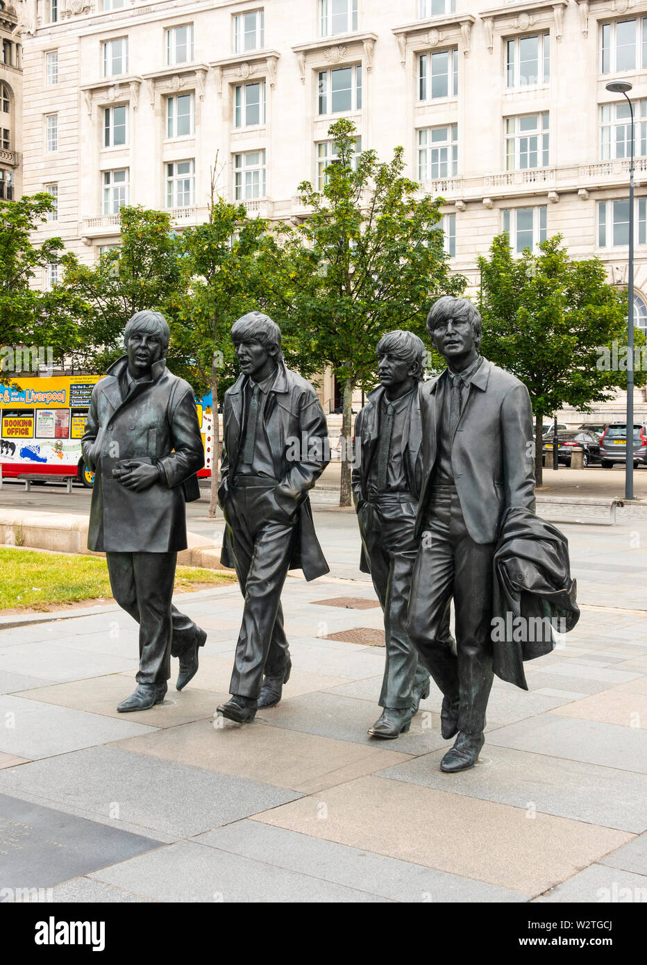 The Beatles statue by Andrew Edwards in Liverpool, UK Stock Photo - Alamy