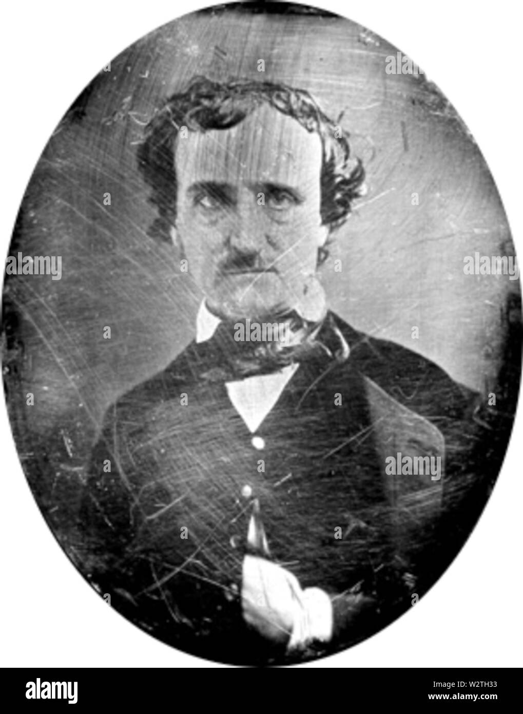 Edgar Allan Poe-circa1849-crop Stock Photo - Alamy
