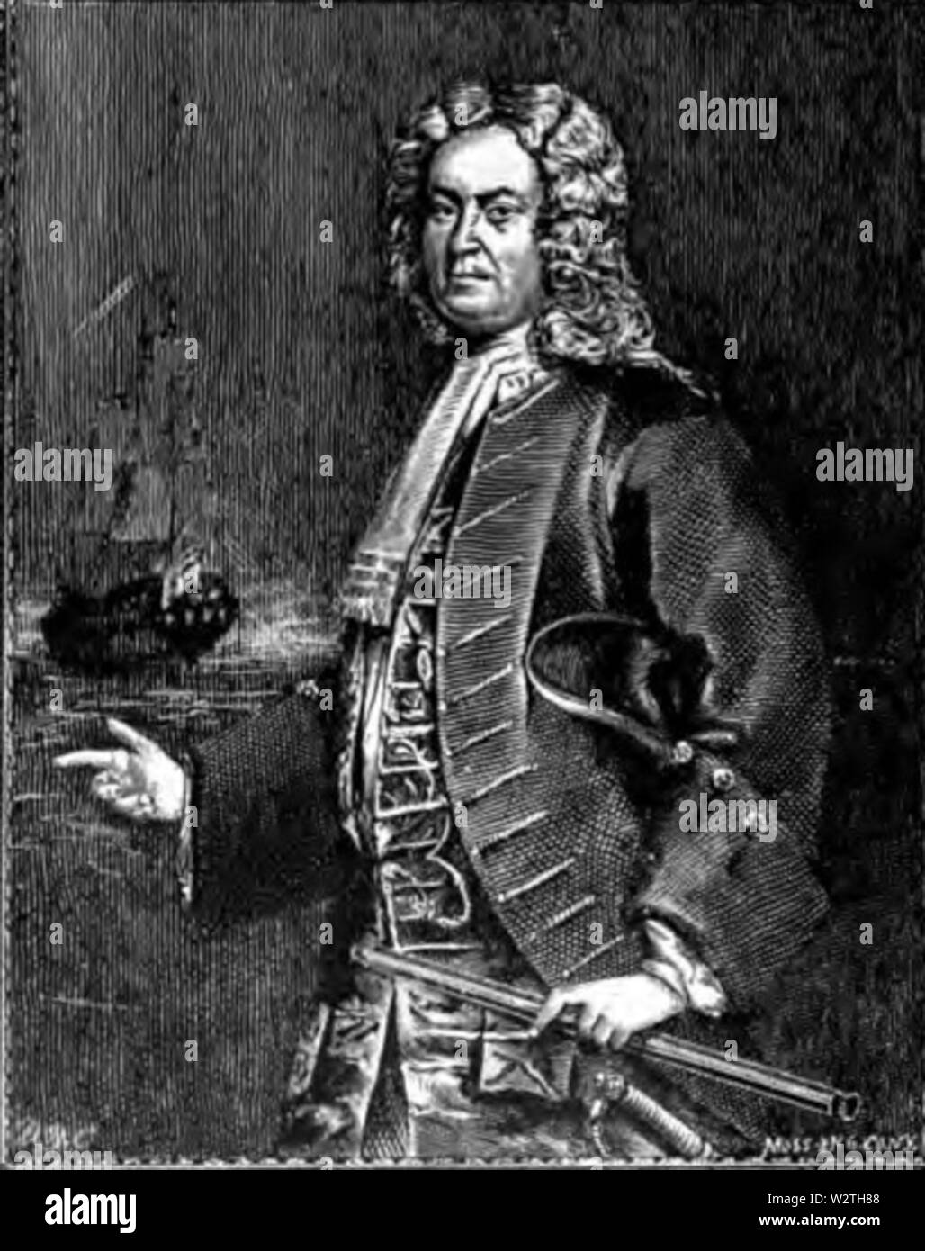 Edward Tyng by Joseph Blackburn Stock Photo - Alamy