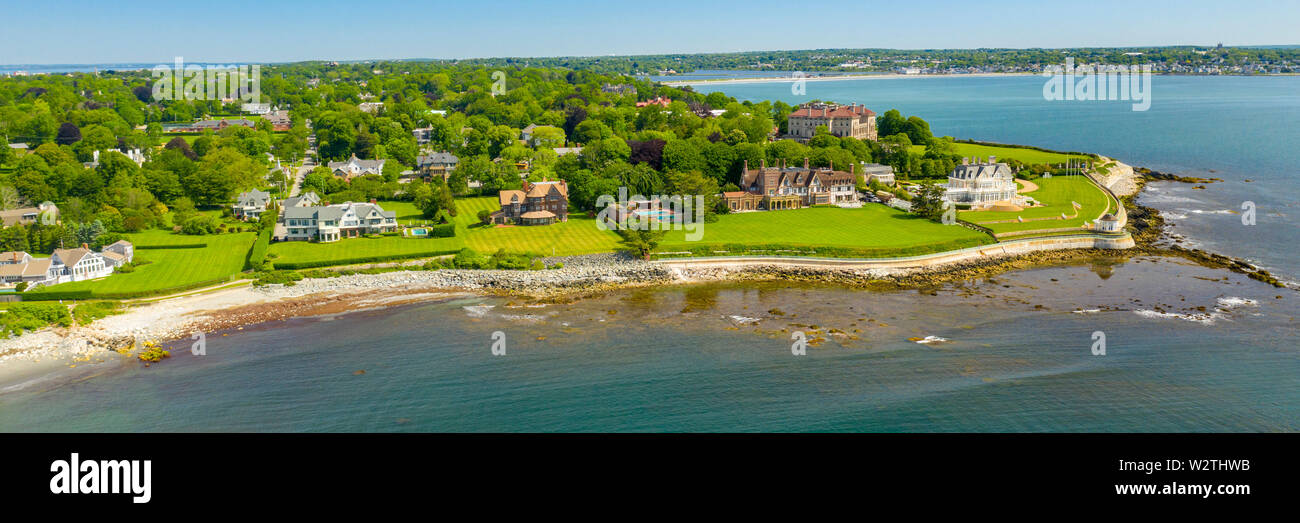 Cliff Walk, Mansions, Newport, Rhode Island, USA Stock Photo - Alamy