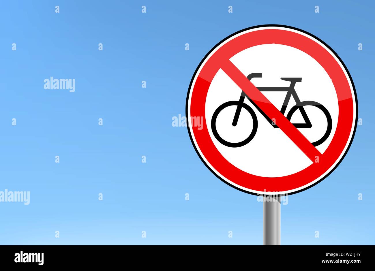 Bicycle warning symbol hi-res stock photography and images - Alamy