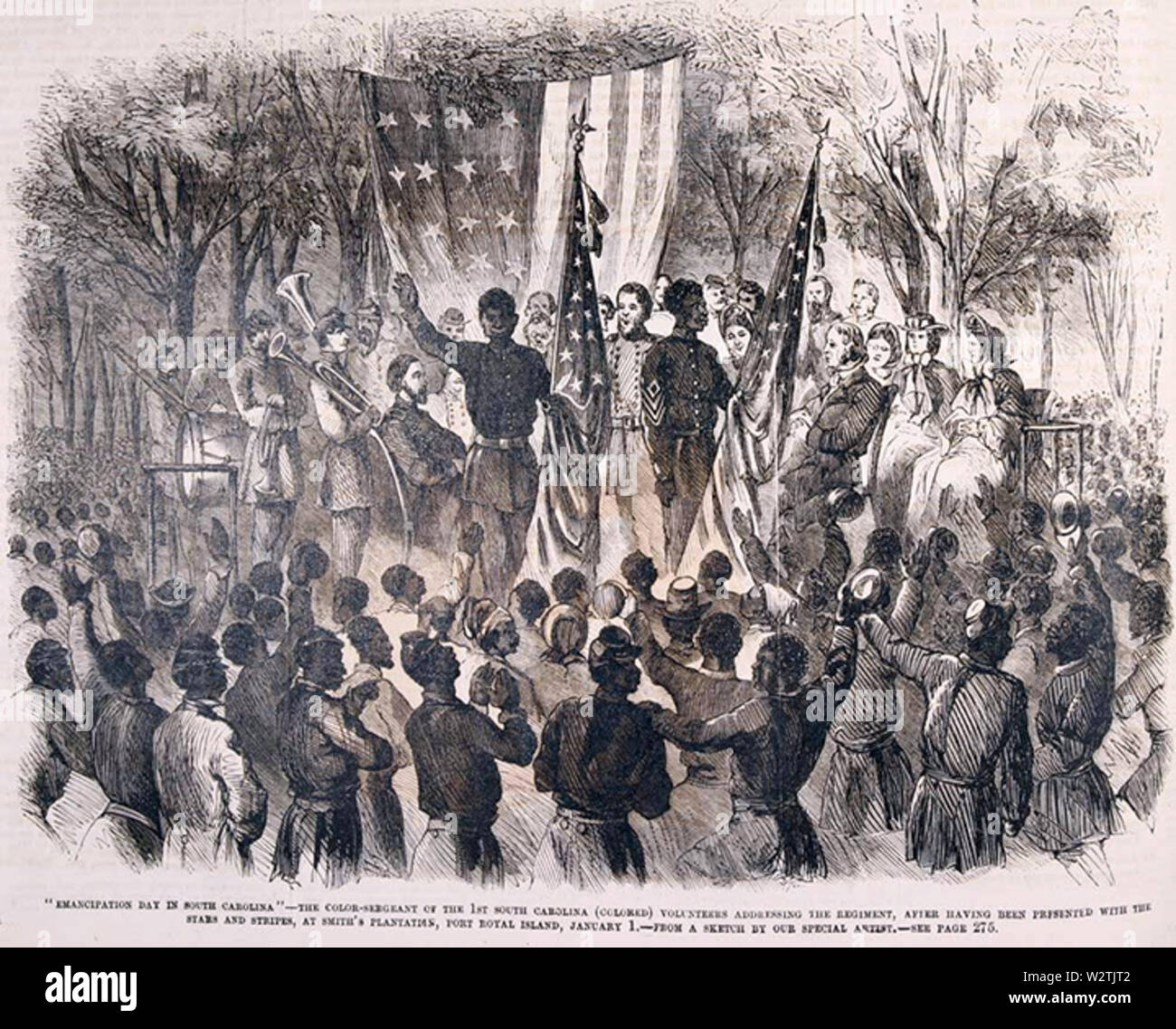 Emancipation Day in South Carolina (1863), by Frank Leslie's ...