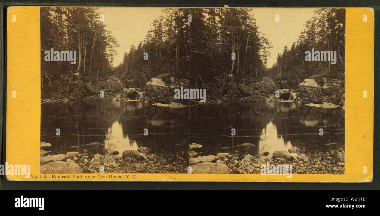 Emerald Pool, near Glen House, NH, by Pease, N W (Nathan W), 1836-1918 ...