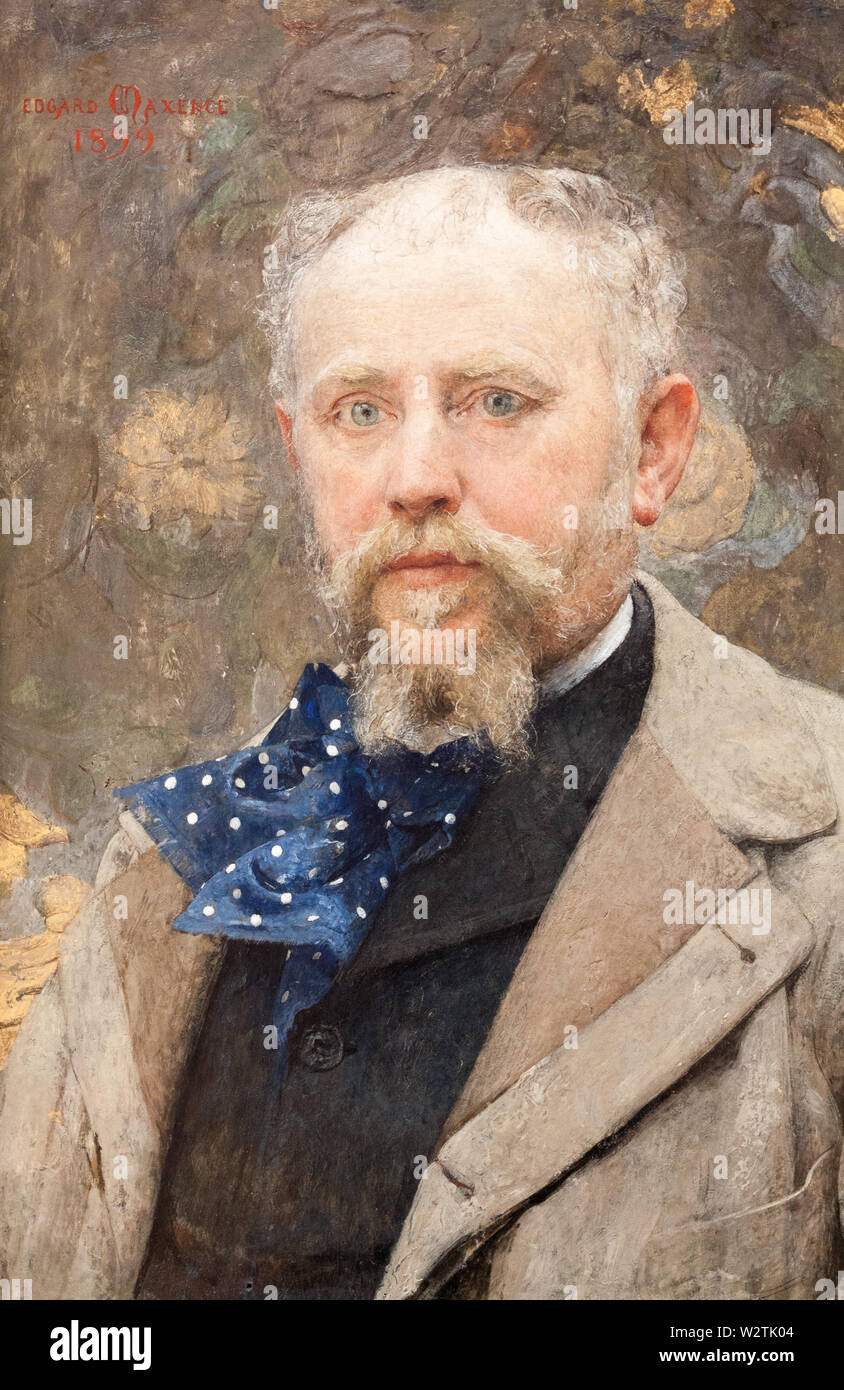 A portrait of the painter Elie Nonclercq by Edgard Maxence. Currently ...