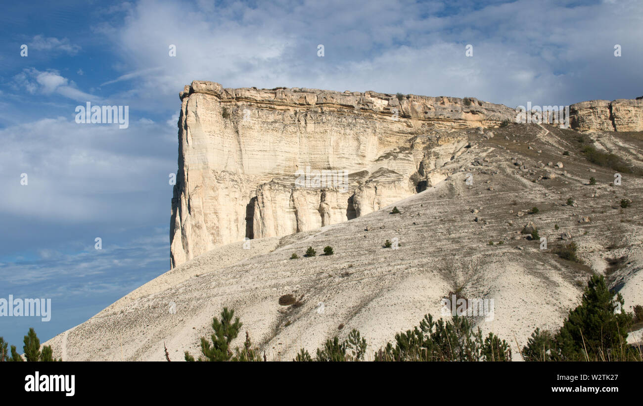 Geology. Powerful 100-meter calcareous rock (chalk cliffs, downs, marls ...