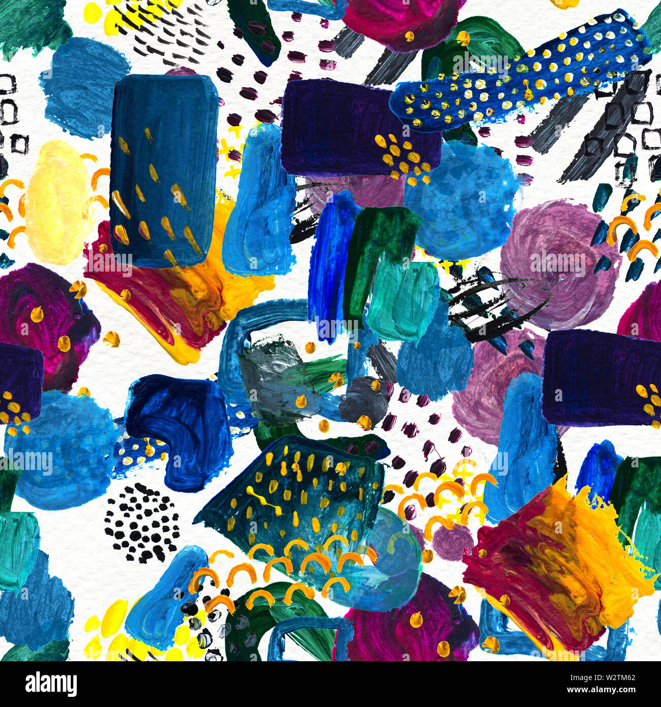 Seamless pattern made by hand drawn paint strokes Stock Photo - Alamy