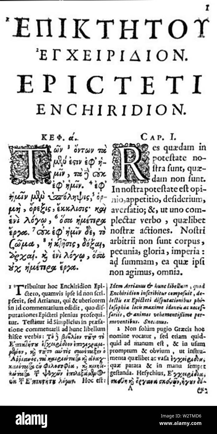 Epictetus hi-res stock photography and images - Alamy