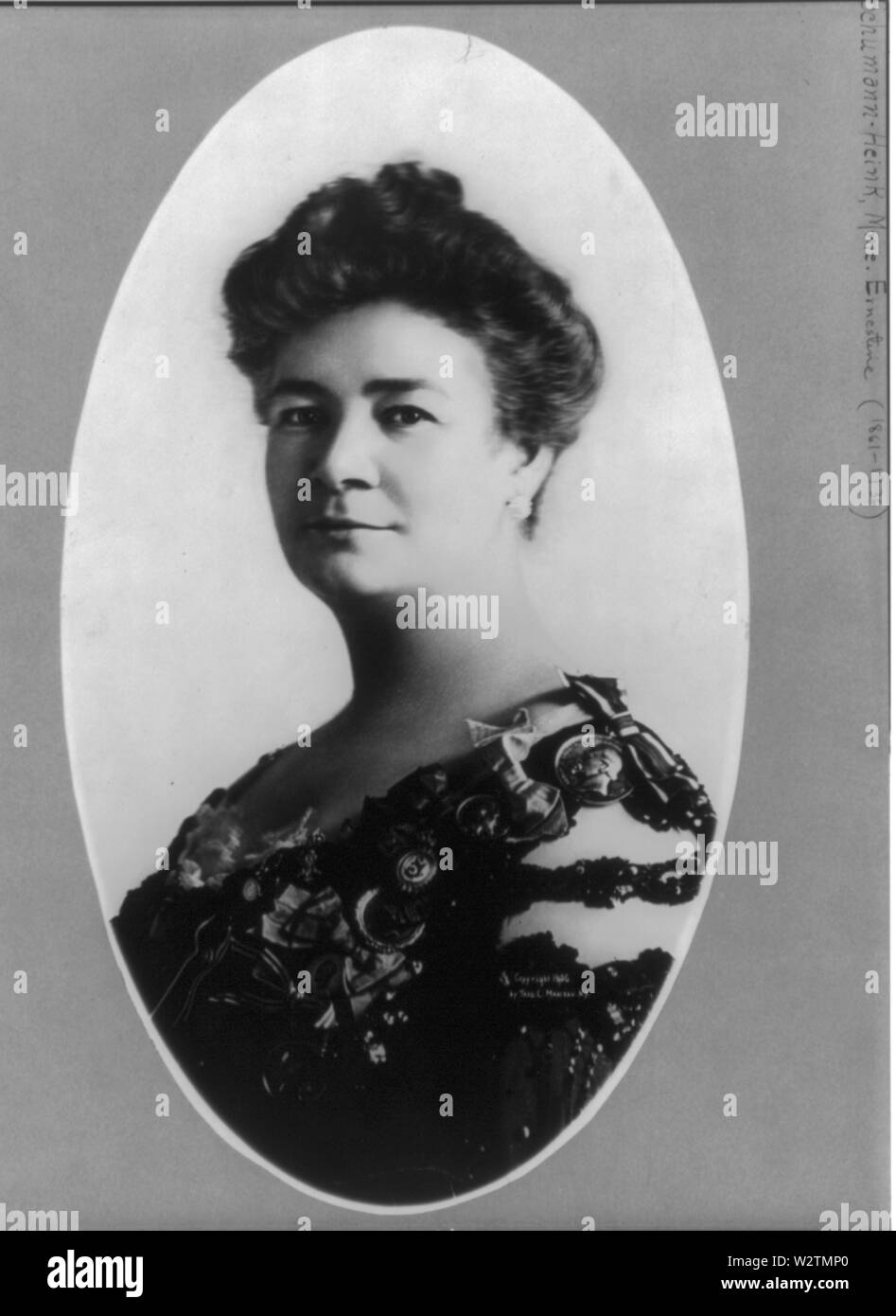 Austrian-born American opera singer Ernestine Schumann-Heink (1861-1936 ...