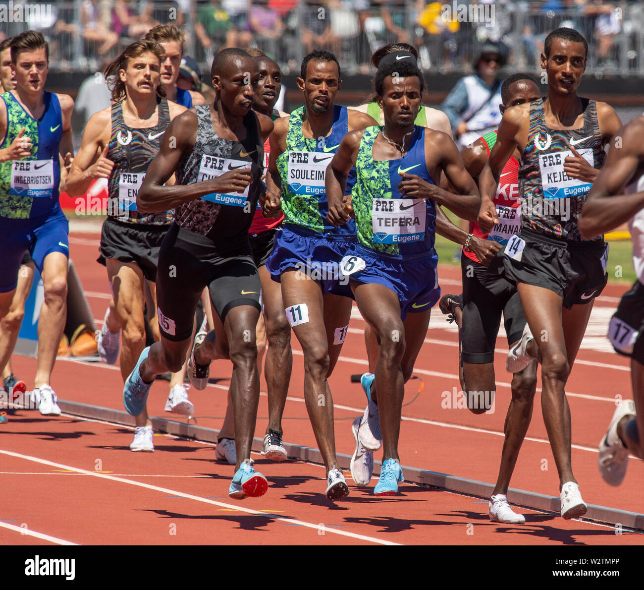 CALIFORNIA - USA - 30 JUNE 2019: Timothy Cheruyiot, Samuel Tefera and ...
