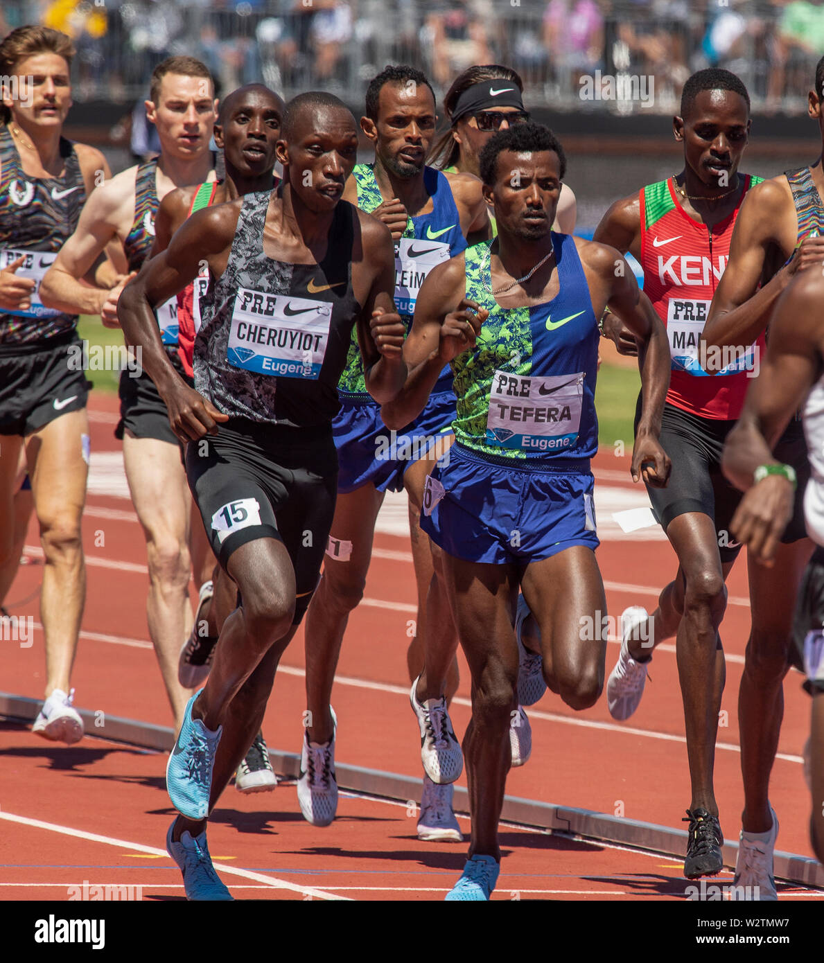 CALIFORNIA - USA - 30 JUNE 2019: Timothy Cheruyiot and Samuel Tefera ...