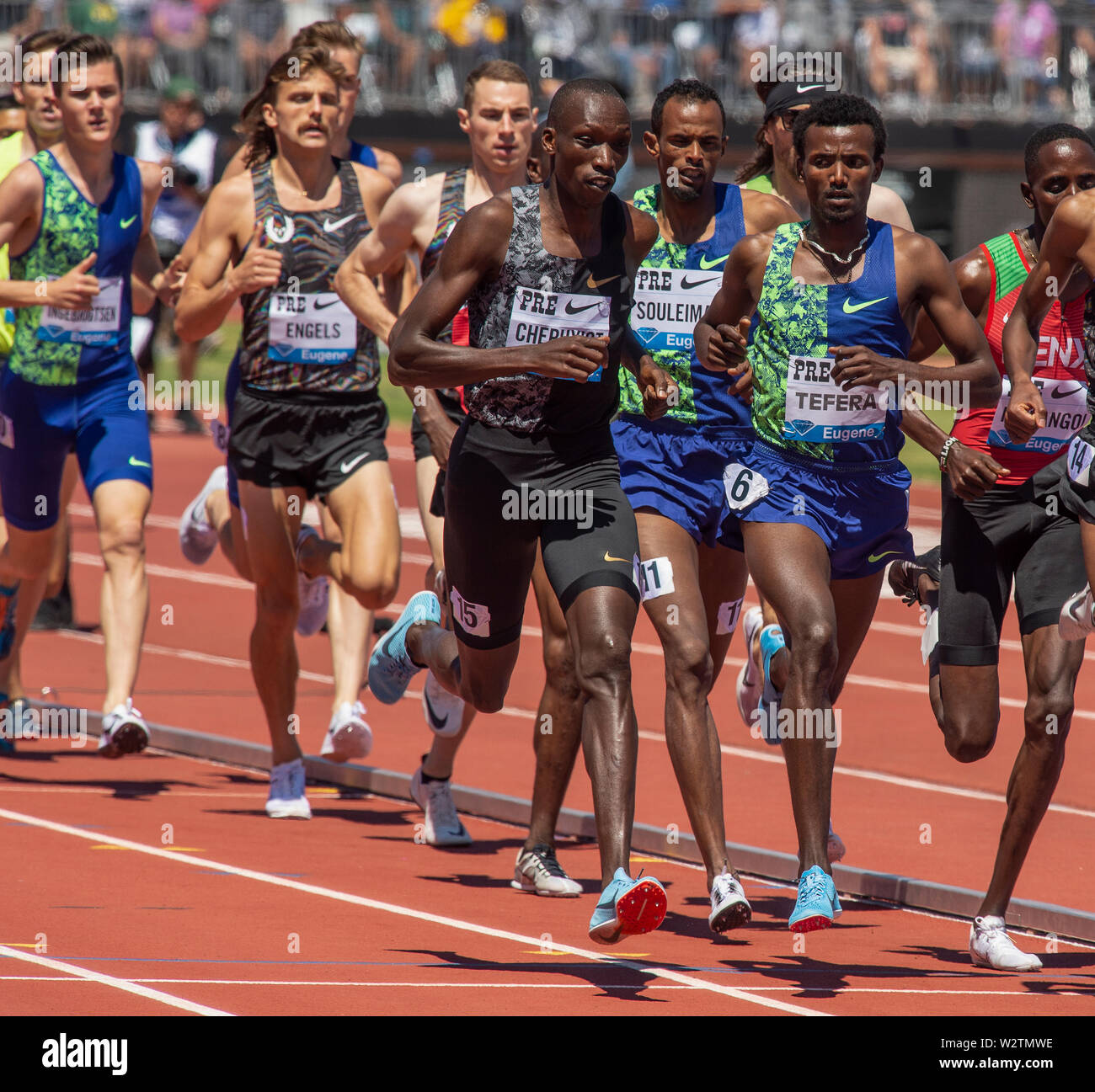 CALIFORNIA - USA - 30 JUNE 2019: Timothy Cheruyiot and Samuel Tefera ...