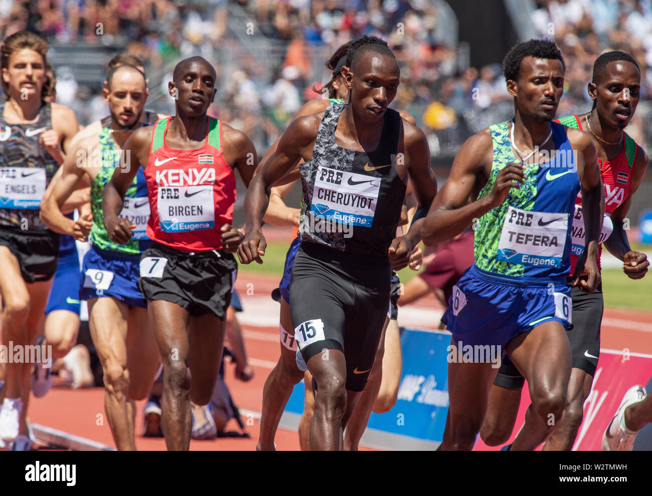 CALIFORNIA - USA - 30 JUNE 2019: Timothy Cheruyiot and Samuel Tefera ...