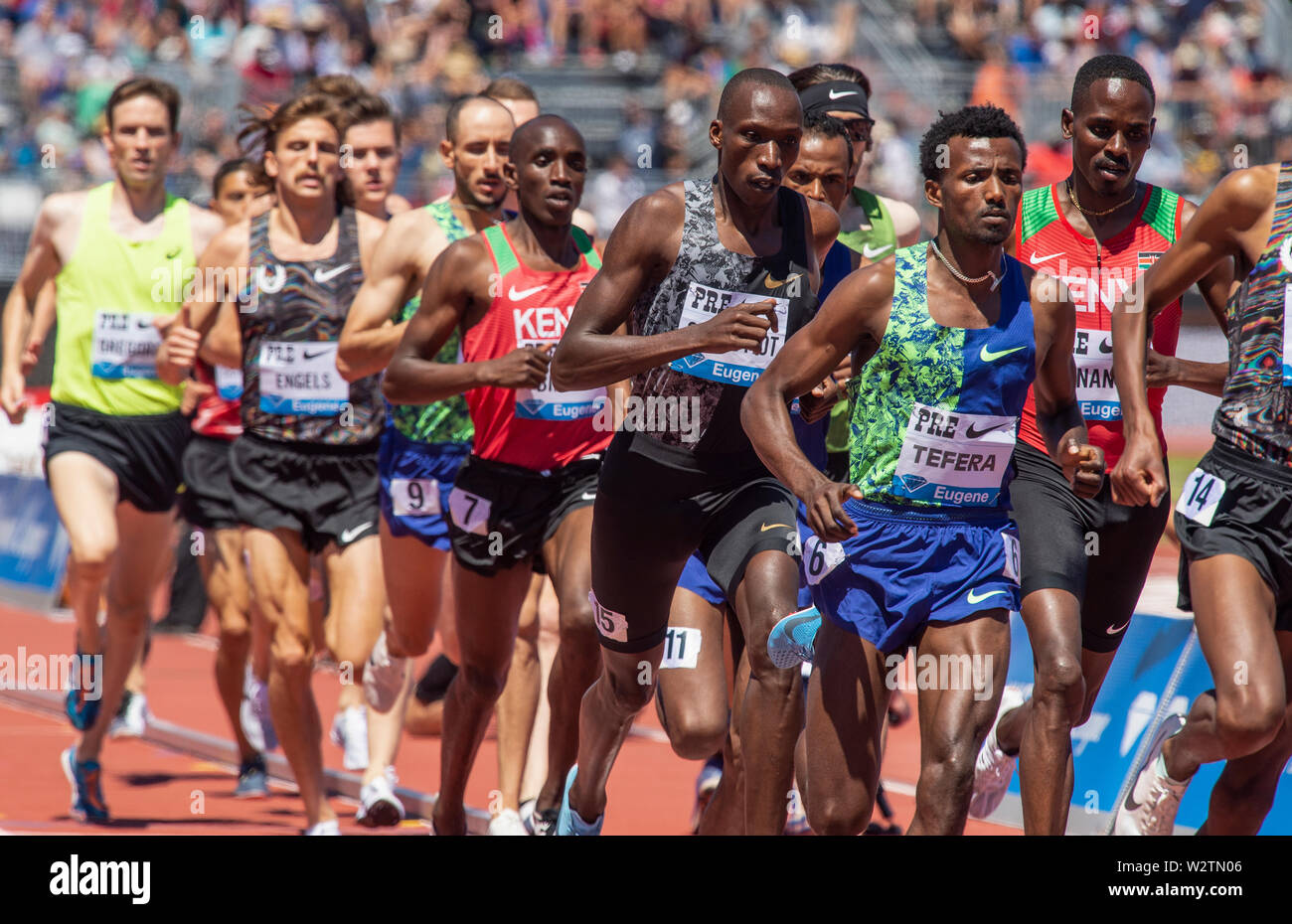 CALIFORNIA - USA - 30 JUNE 2019: Timothy Cheruyiot and Samuel Tefera ...