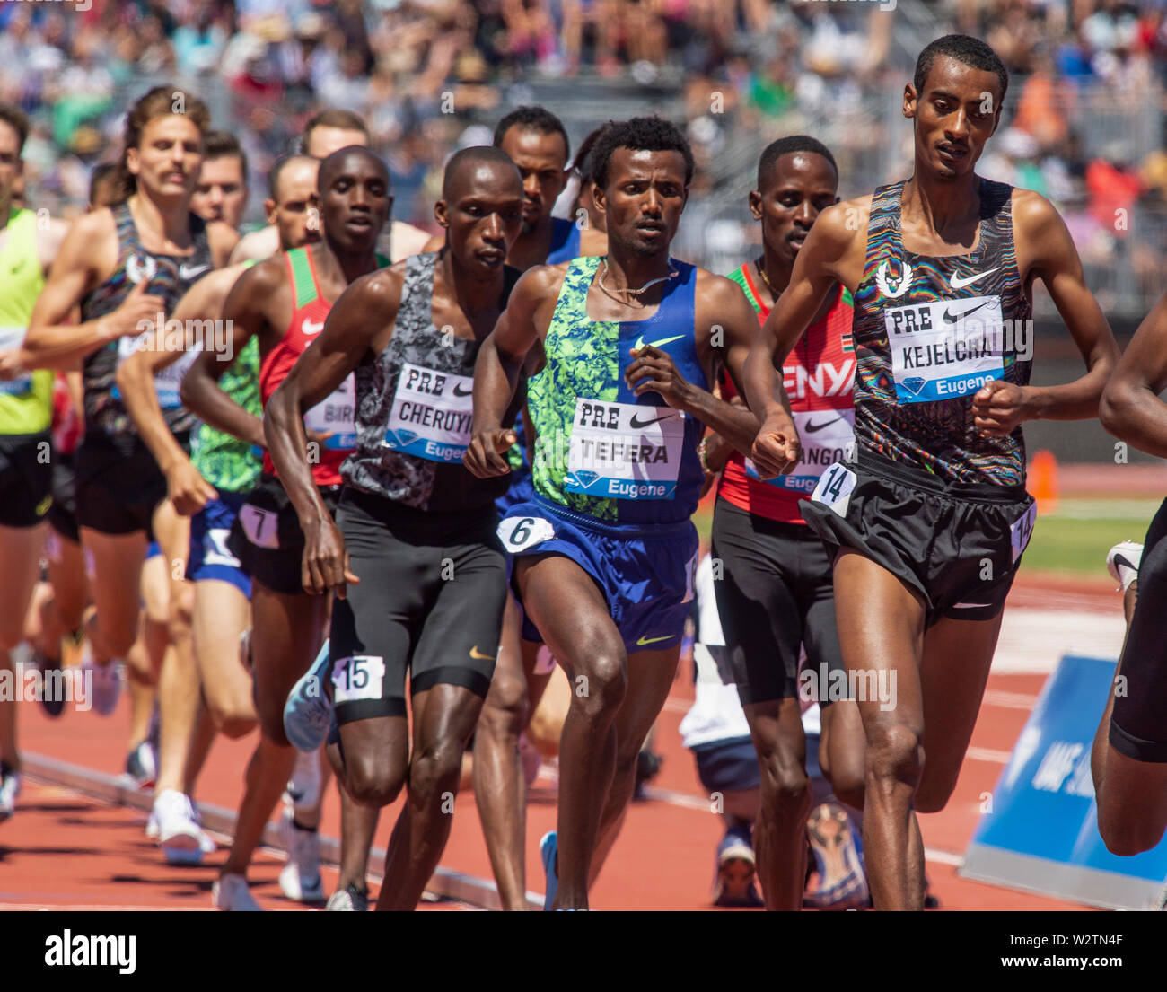 CALIFORNIA - USA - 30 JUNE 2019: Samuel Tefera and Yomif Kejelcha ...