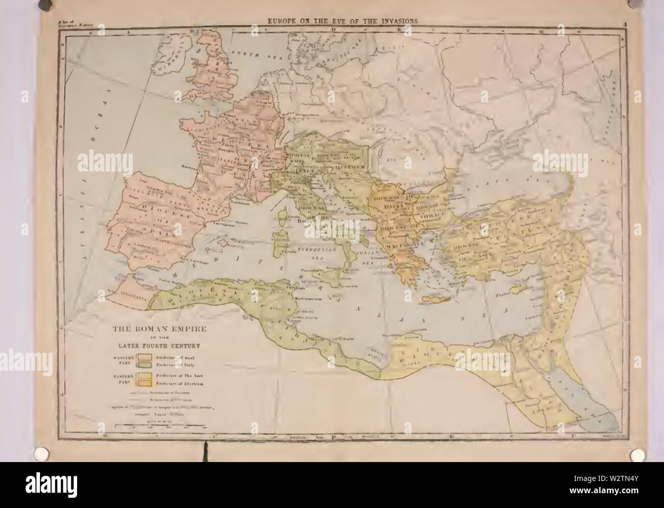 Europe on the eve of the Invasions (Atlas of European history, 1909 ...