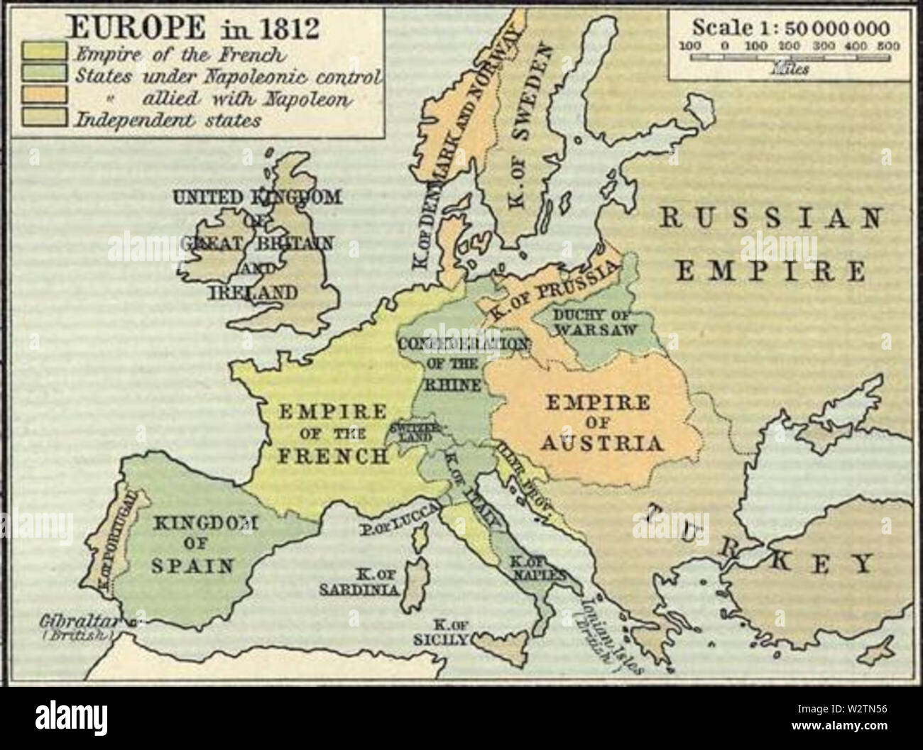 Map prussia 1812 hi-res stock photography and images - Alamy