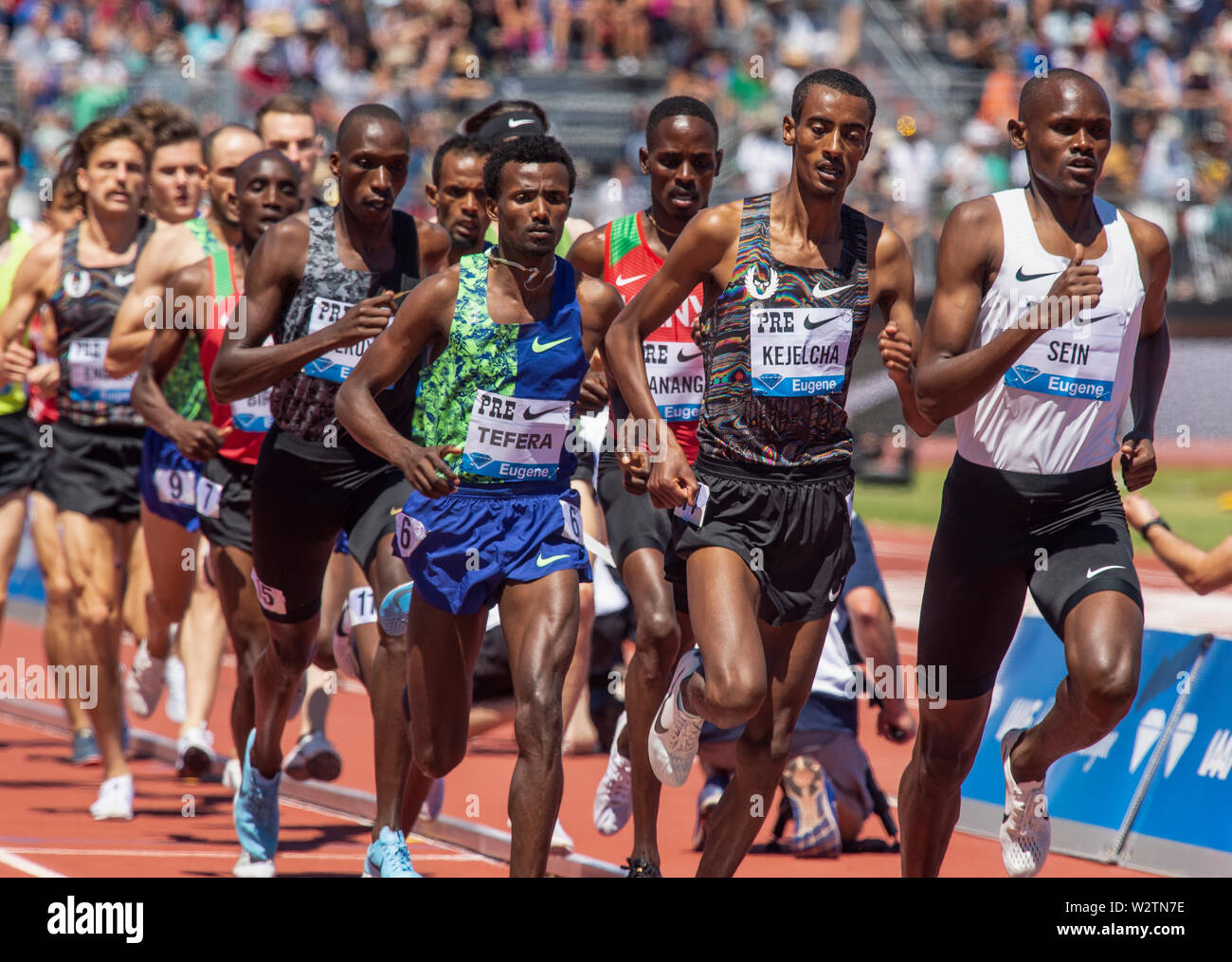 CALIFORNIA - USA - 30 JUNE 2019: Samuel Tefera and Yomif Kejelcha ...