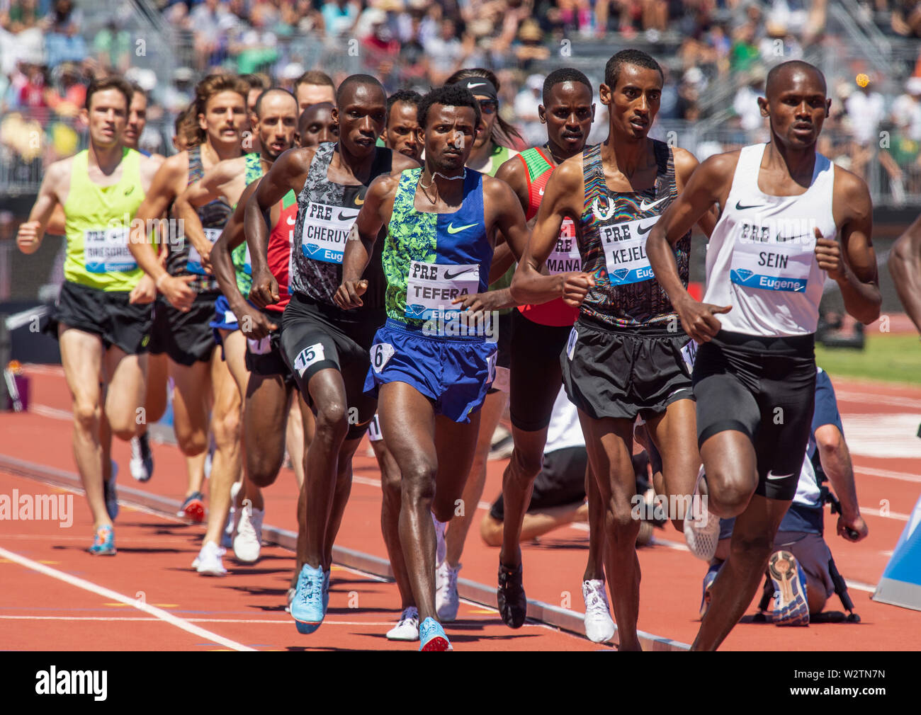 CALIFORNIA - USA - 30 JUNE 2019: Samuel Tefera and Yomif Kejelcha ...